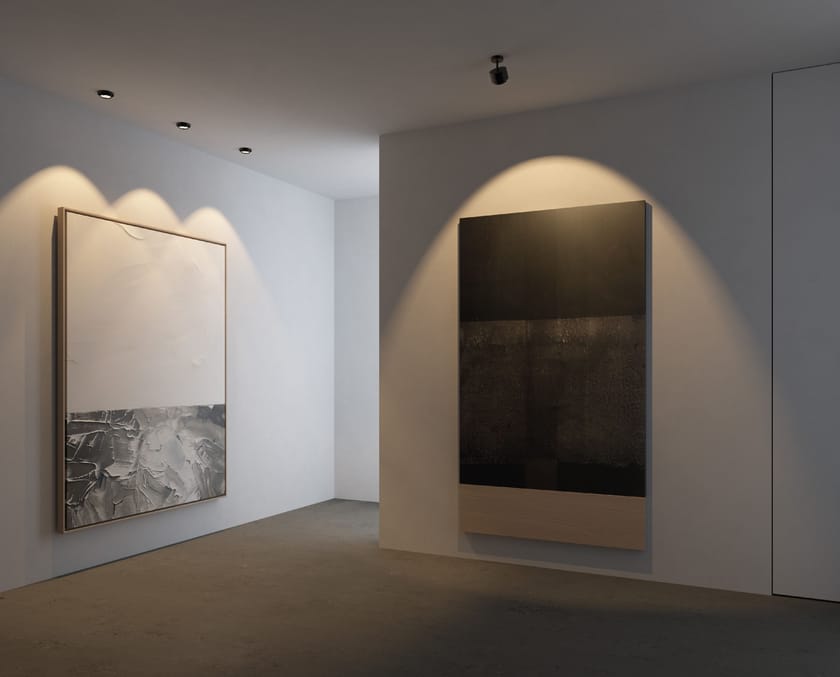 SURFACE LED semi-inset ceiling aluminium spotlight By Letroh | design ...