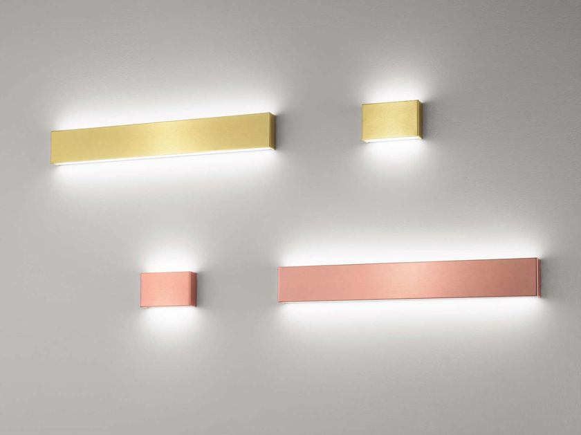 LINEA LIGHT GROUP - BOX_W2 140 COPPER Wall lamp By In Stock