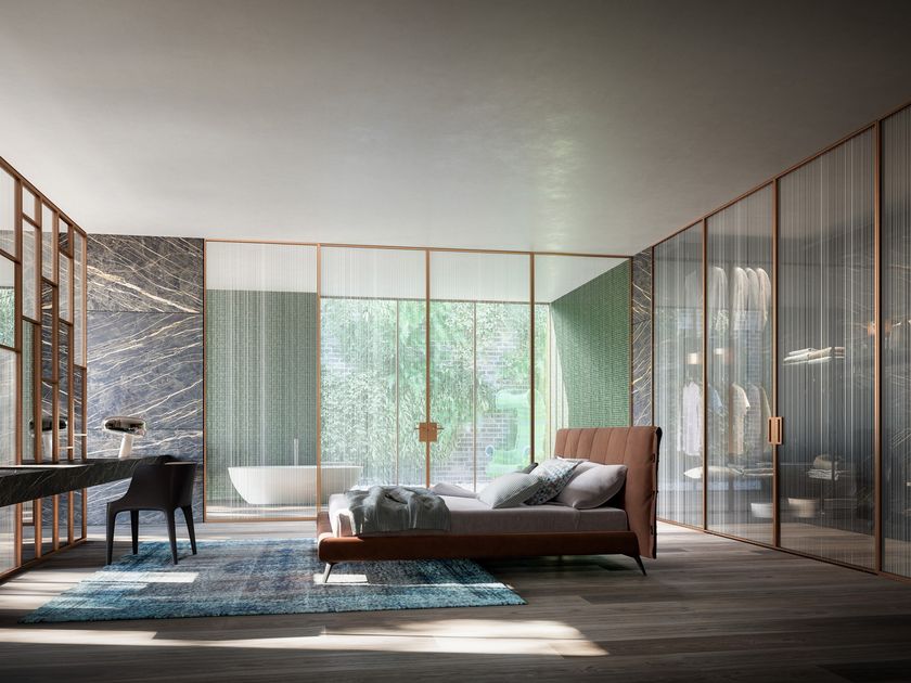Pivot door Linea Vertical Pivot Door By Linvisibile