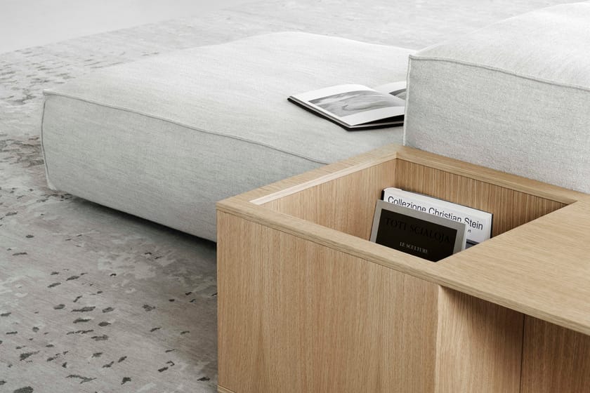 EXTRASOFT Modular MDF coffee table with storage space By Living Divani ...