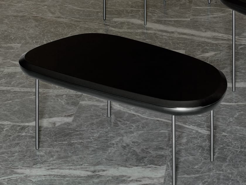 PEBBLE Low wooden coffee table By Living Divani | design Lanzavecchia + Wai