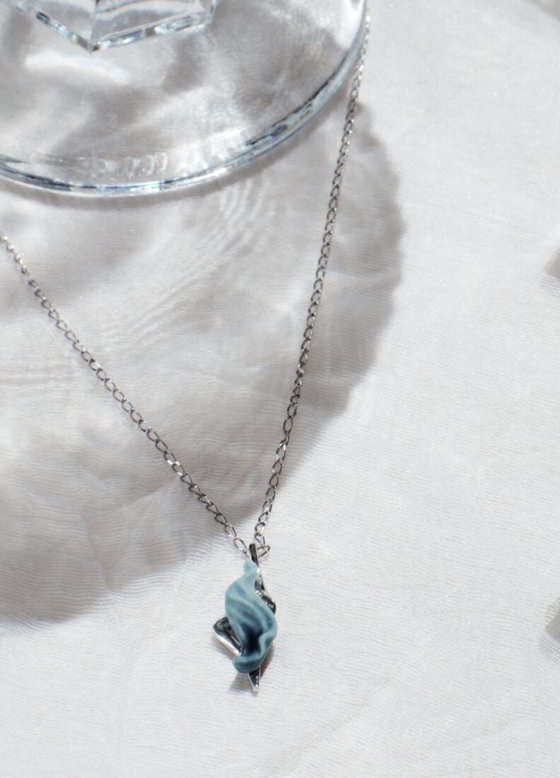 AQUARIUM PENDANT Porcelain Necklace By Lladró