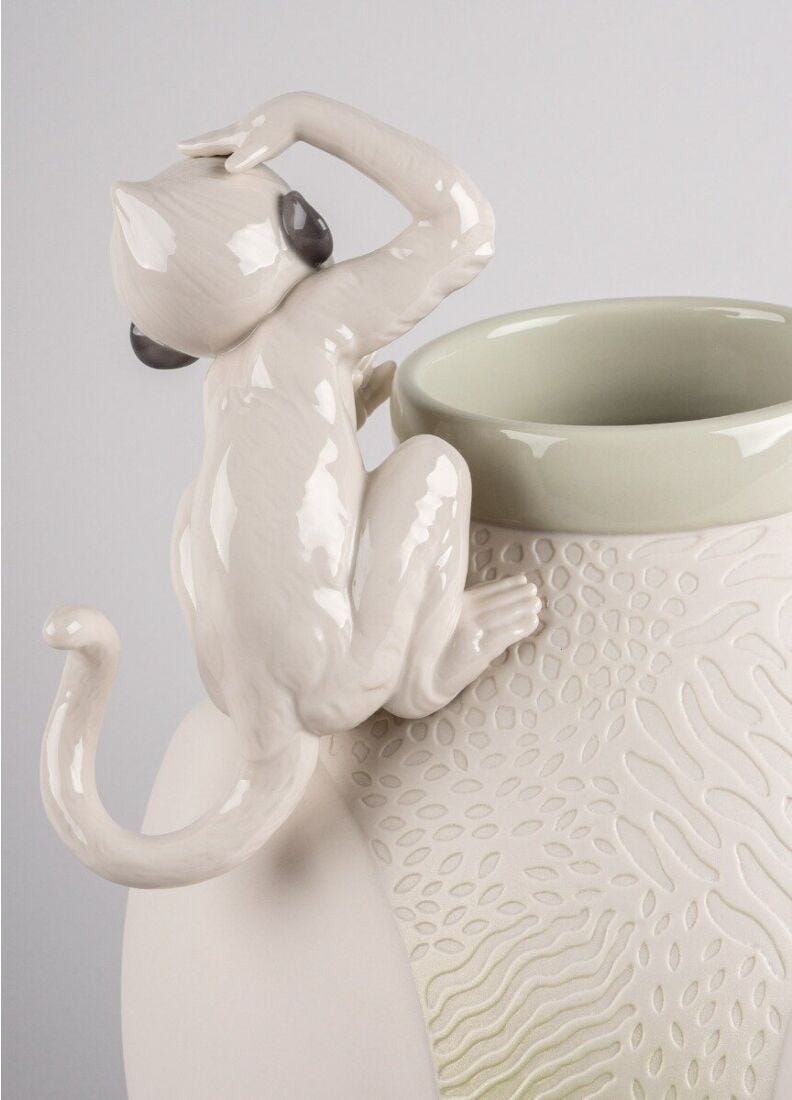 MONKEY VASE Porcelain vase By Lladró