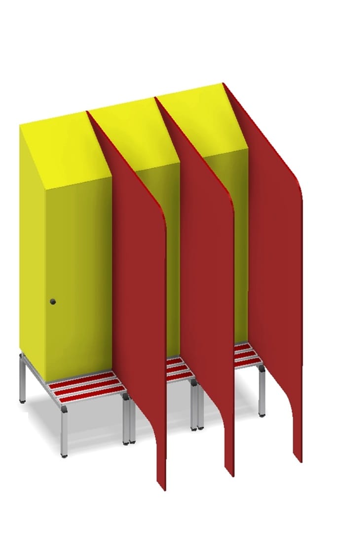 Locker with divider Laminate Locker By GES Group