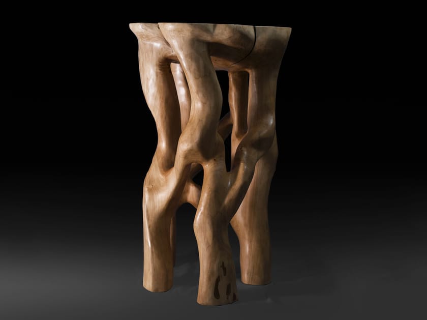 PERUN Wooden high side table By Logniture