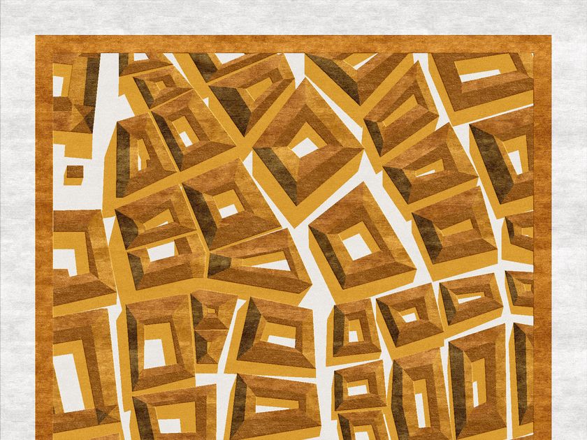 URBANUS GOLD Handmade fabric rug By Loloey