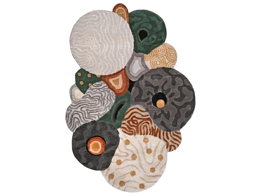 PANDORA 002-GX Custom wool and viscose rug By Loominology