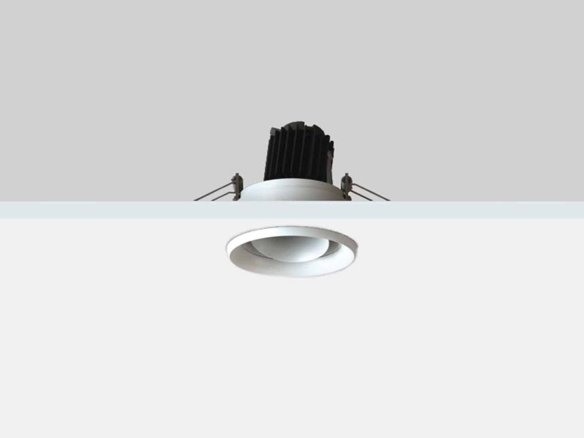 NYX FRAME PLASTERBOARD Adjustable round recessed spotlight By Lucifero's