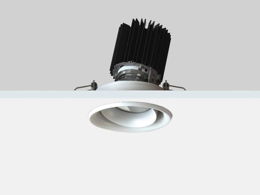 NYX FRAME PLASTERBOARD Adjustable round recessed spotlight By Lucifero's