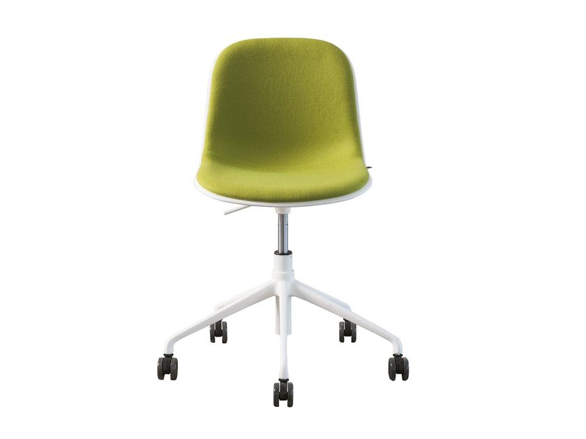 MÁNI | Chair with 5-spoke base Chair with castors with 5-spoke base By ...