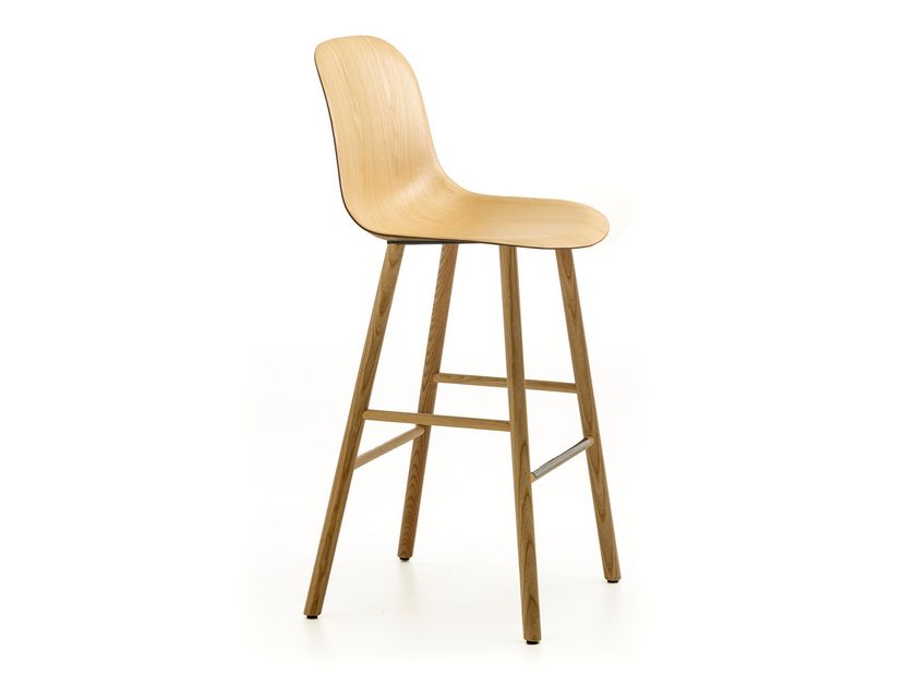 MÁNI WOOD ST-4WL Ash stool with footrest By Arrmet
