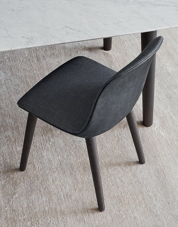 Sedia imbottita in tessuto MAD DINING CHAIR Collezione Mad By Poliform ...