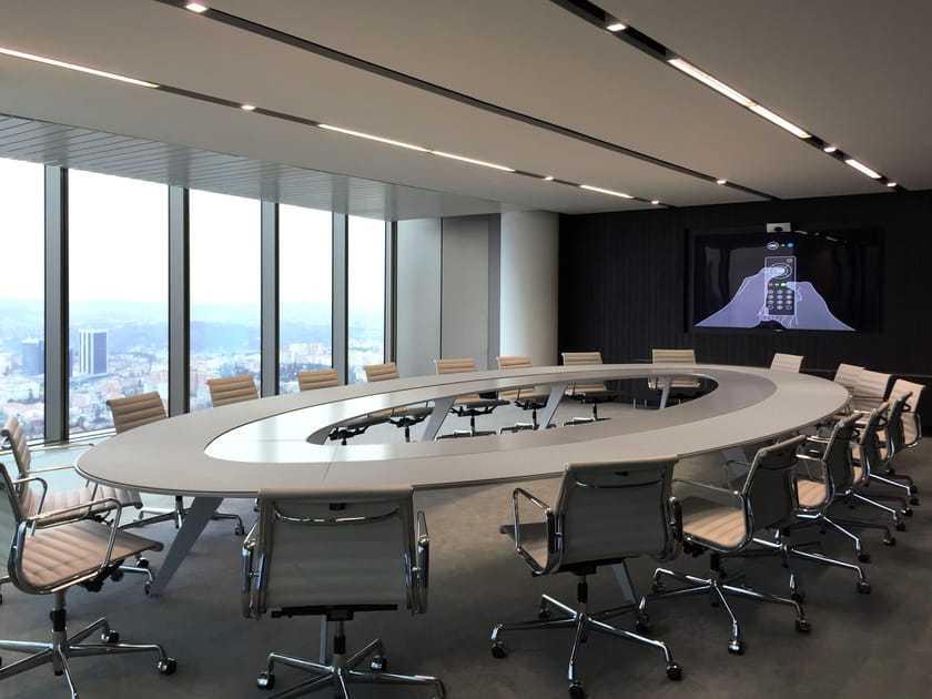 MADISON MEETING | Meeting table Modular wooden meeting table By José ...