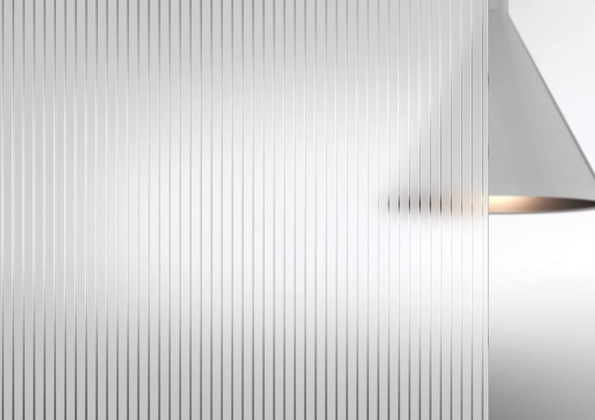 Vetro satinato con texture lineare MADRAS® TRIX - Vitrealspecchi