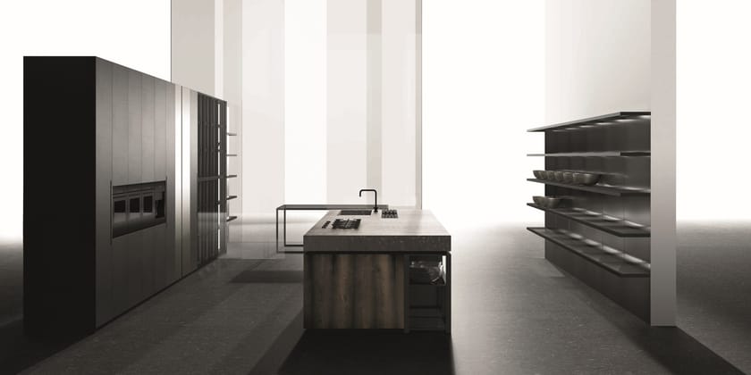 Fitted kitchen with island MAGMA ATA By Doca