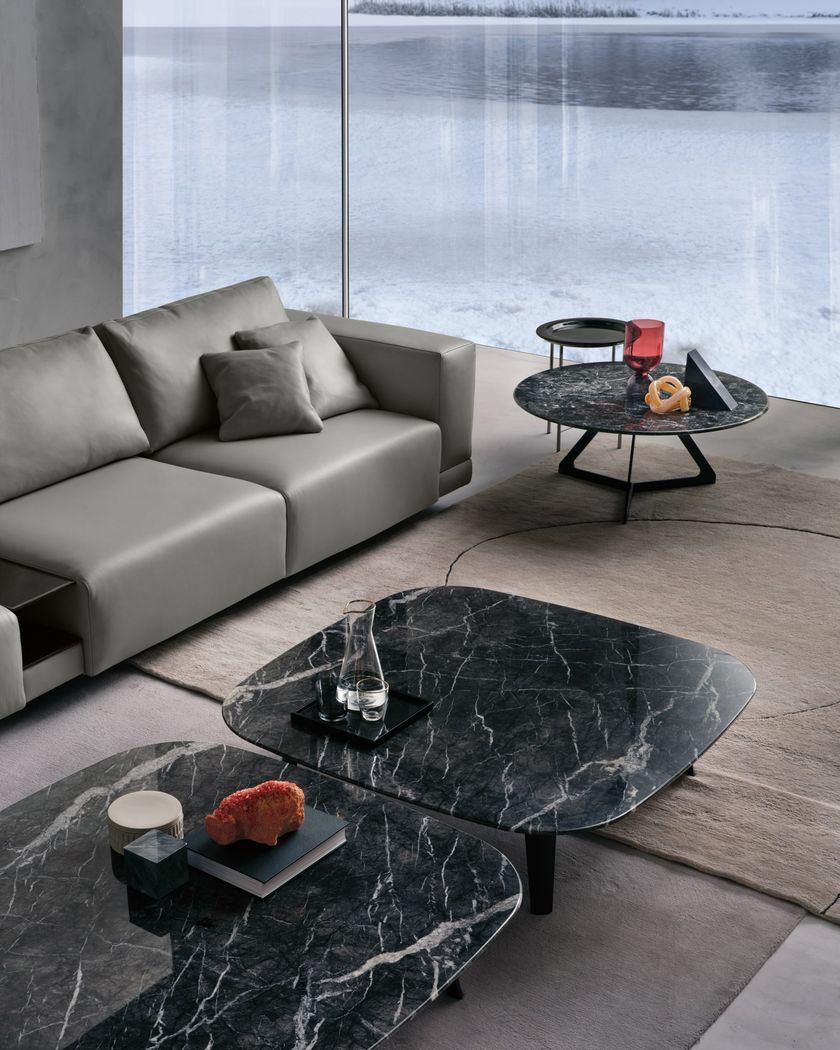 MAGMA Table basse en bois et verre By Fiam Italia | design Patrick Jouin