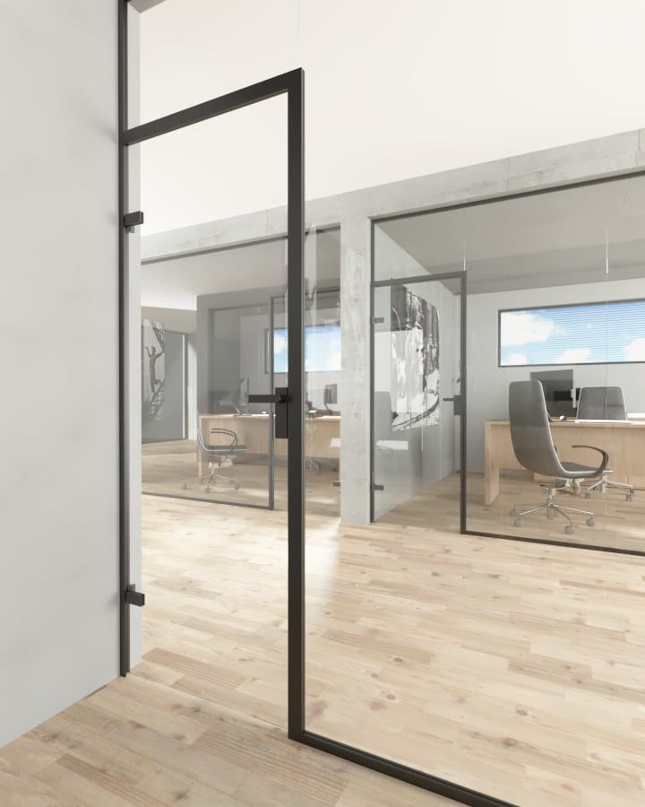 MAGNA PARS Modular system for glass partitions By GH ITALY