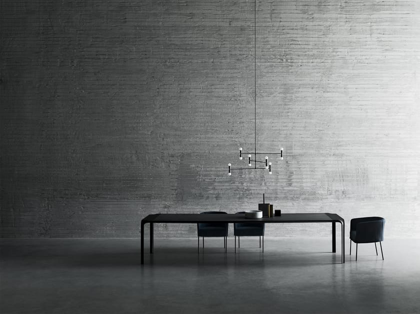 Leather chair with armrests MAJA D By Living Divani design Piero Lissoni