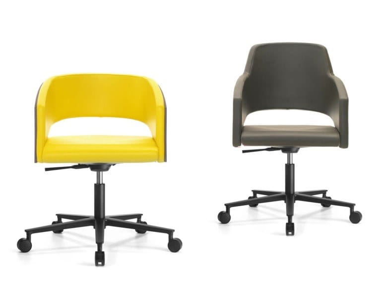 MAJOR | Chair with 5-spoke base Contemporary style fabric chair with 5 ...