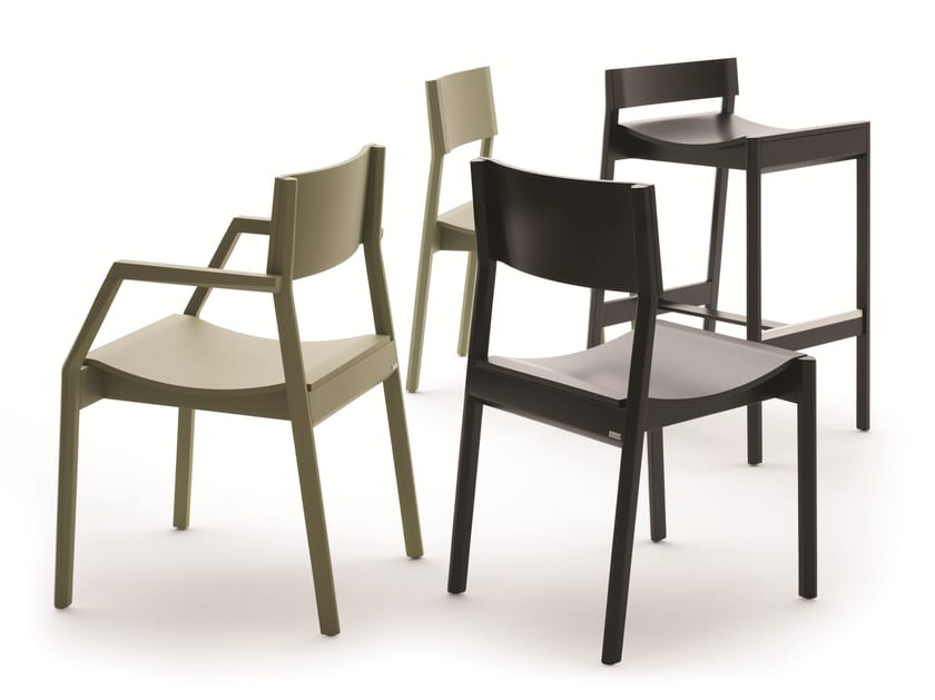 High stool MAKI 03781 Maki Collection By Montbel design Enzo Berti