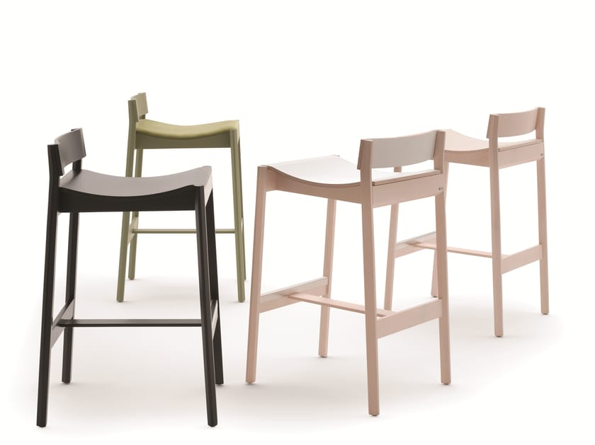 High stool MAKI 03781 Maki Collection By Montbel design Enzo Berti