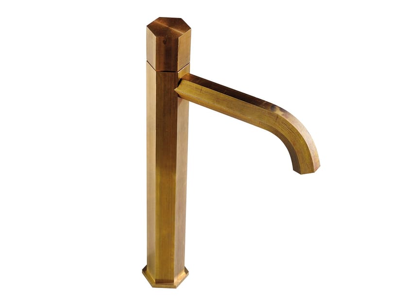 HEXAGONAL Single handle countertop washbasin mixer By MAMOLI