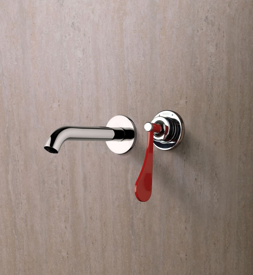 PAOLA Wall-mounted single handle washbasin mixer By MAMOLI