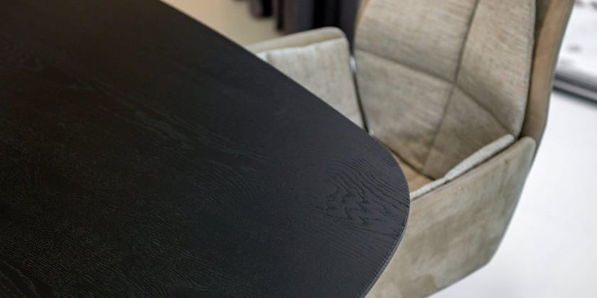 Tavolo ovale in rovere MANHATTAN BLACK By FOR ME LAB