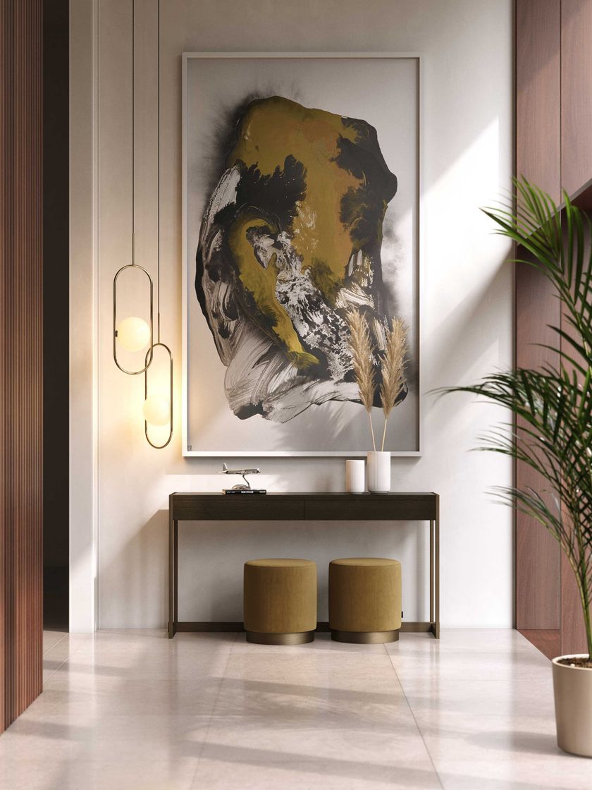 MANHATTAN Stainless steel and wood console table By Stylish Club ...