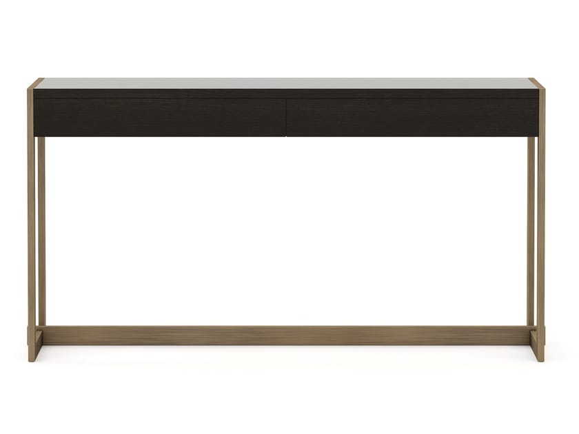 MANHATTAN Stainless steel and wood console table By Stylish Club ...