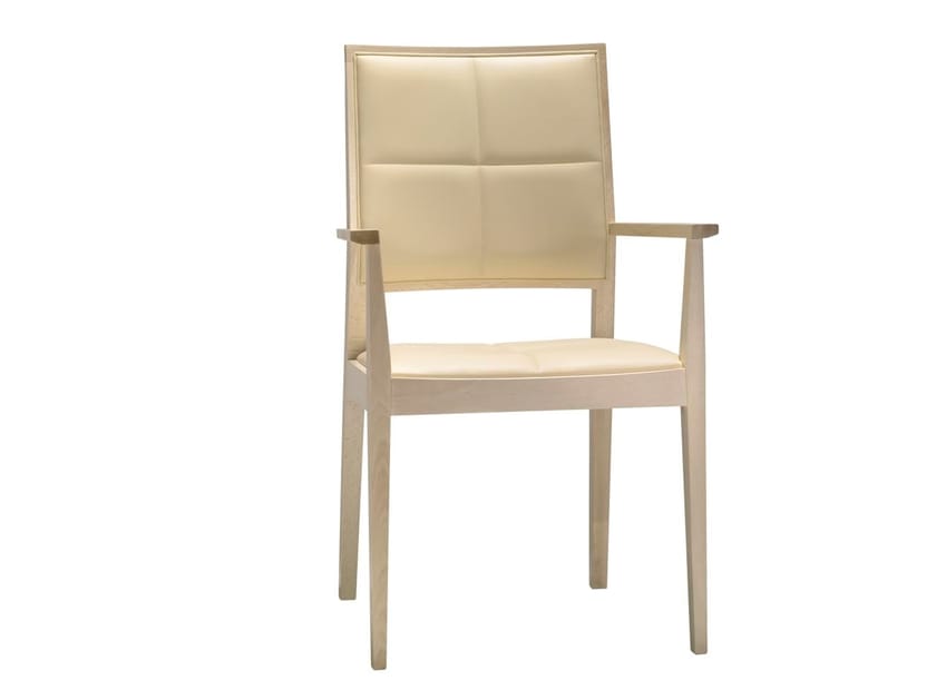 Upholstered beech chair with armrests MANILA SI2017 Manila Collection ...