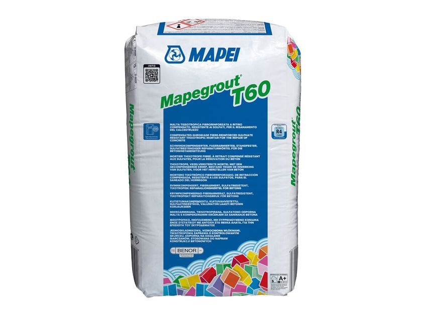 MAPEGROUT T60 Mortar and grout for renovation By MAPEI