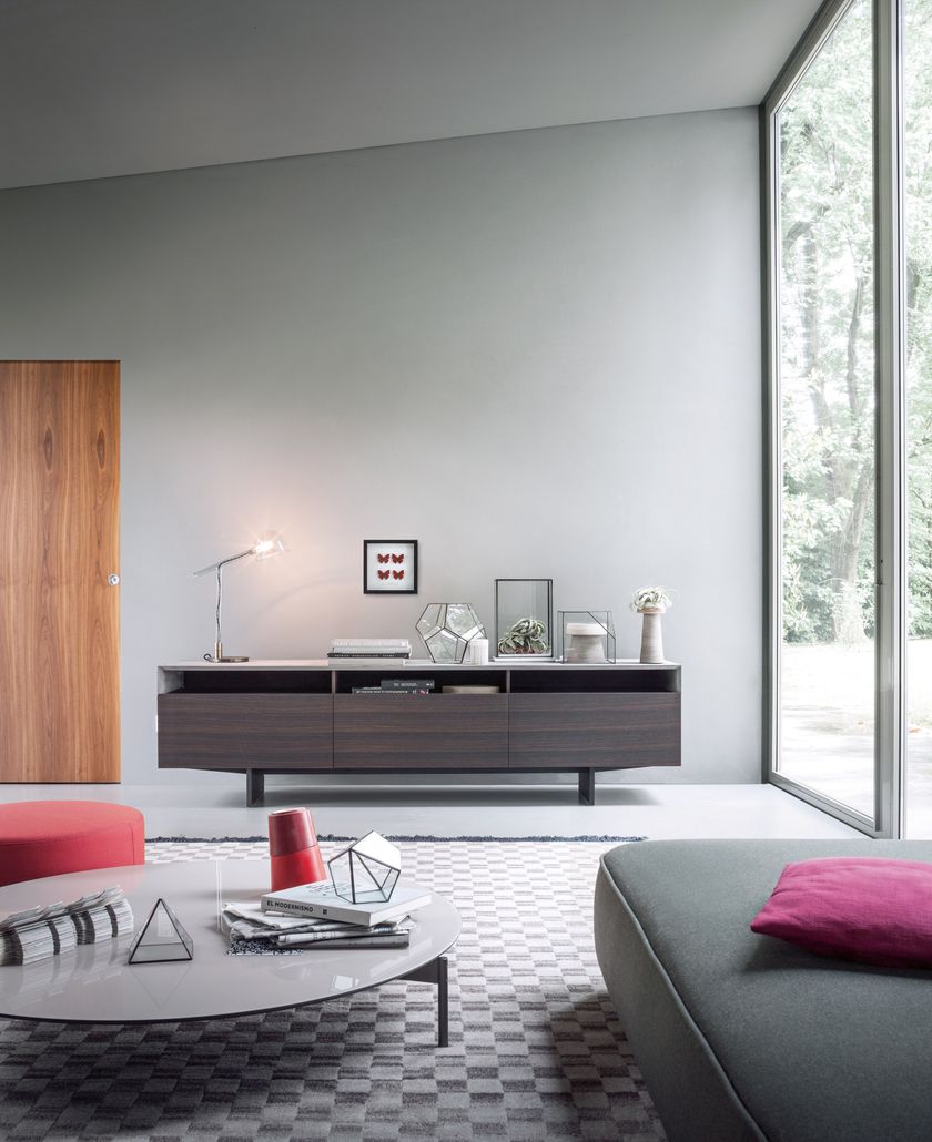 Oak sideboard with doors with drawers MARBLE ARCH By Lema design Matteo ...