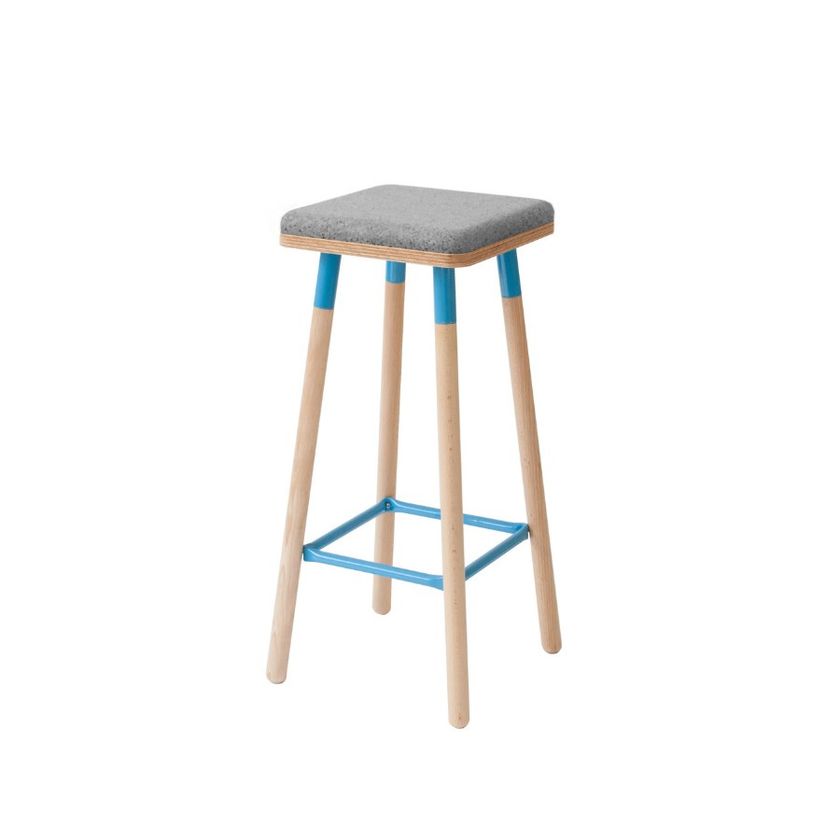 MARCO High stool with padded seat By Askia | design Dragos Motica