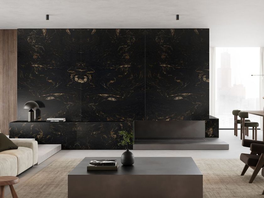 TITANIUM Indoor quartzite wall/floor tiles By MARGRAF