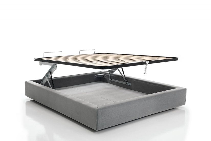 Fabric storage bed MARILYN TRIPLEX By Lamantin