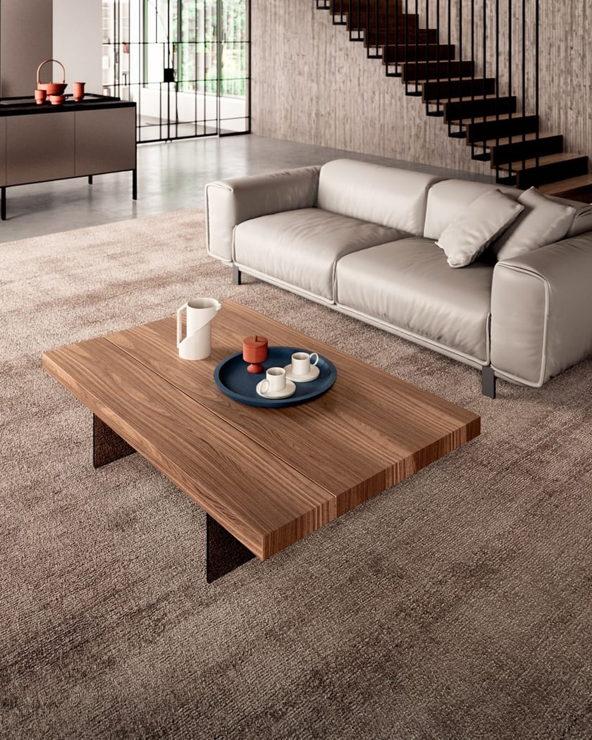 MARKUS Height-adjustable wooden coffee table By Ozzio Italia | design ...