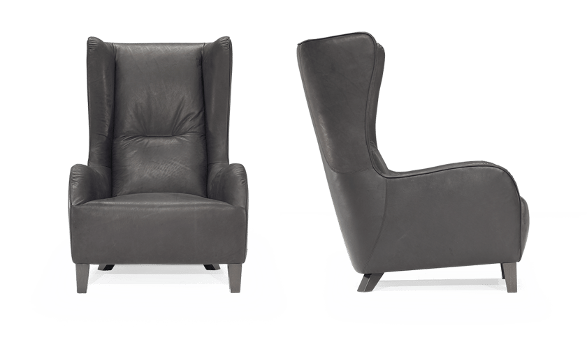 MARLENE Leather armchair with armrests By Natuzzi Italia | design Paola ...