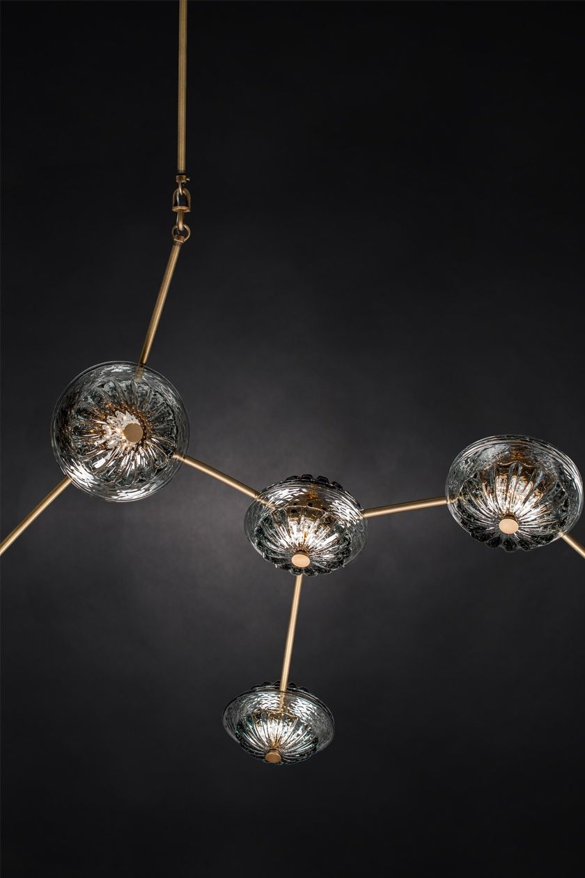 LED direct light Murano glass pendant lamp MARTHA By Veronese design ...