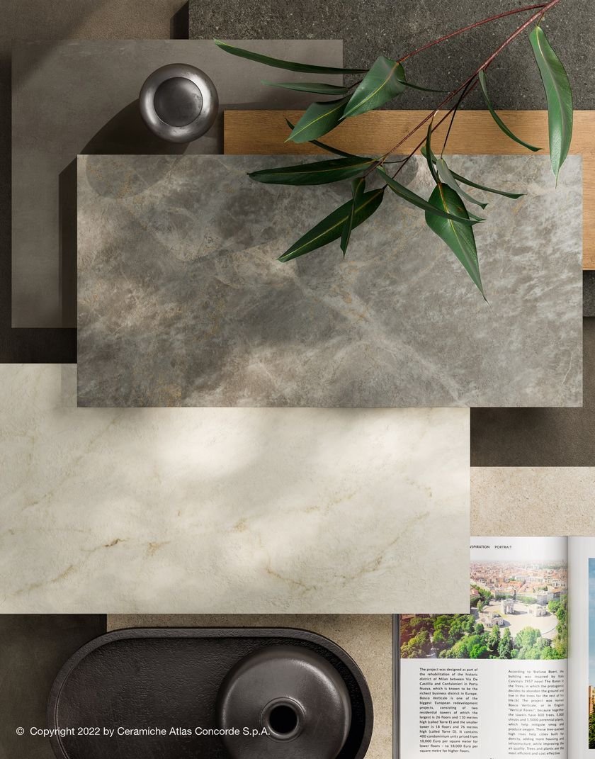 MARVEL X Porcelain stoneware outdoor floor tiles with marble effect By ...