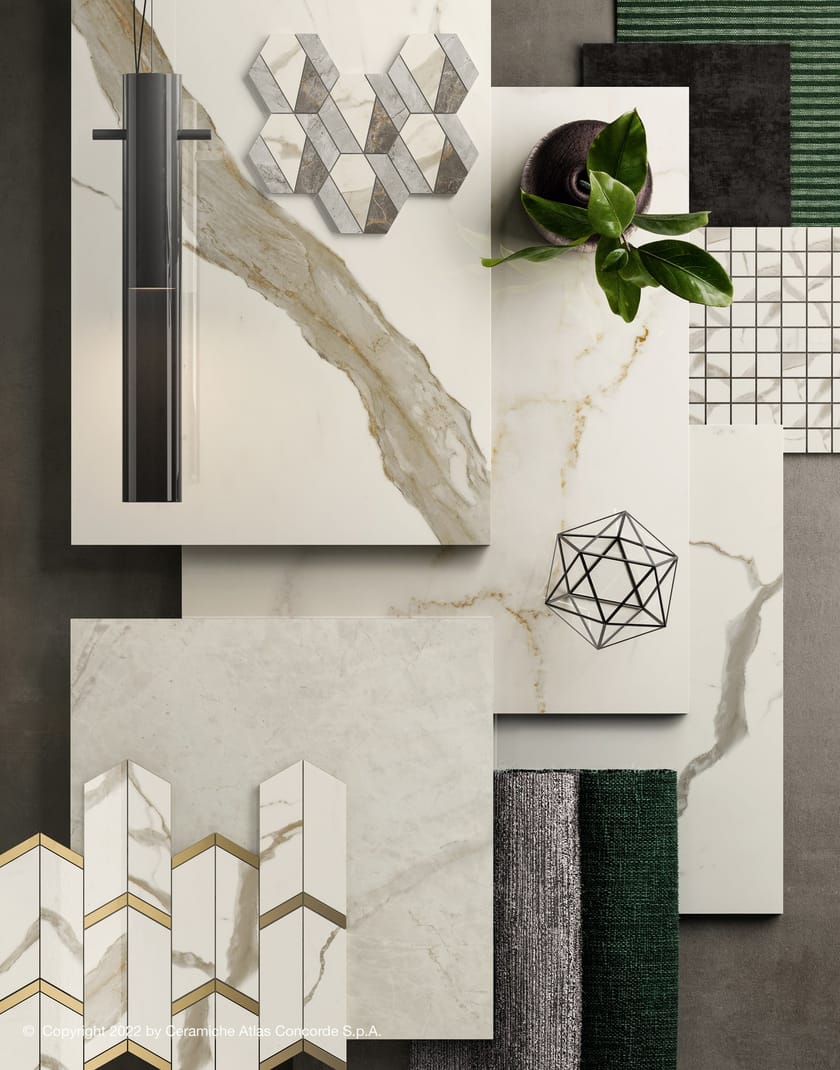 MARVEL X Porcelain stoneware outdoor floor tiles with marble effect By ...