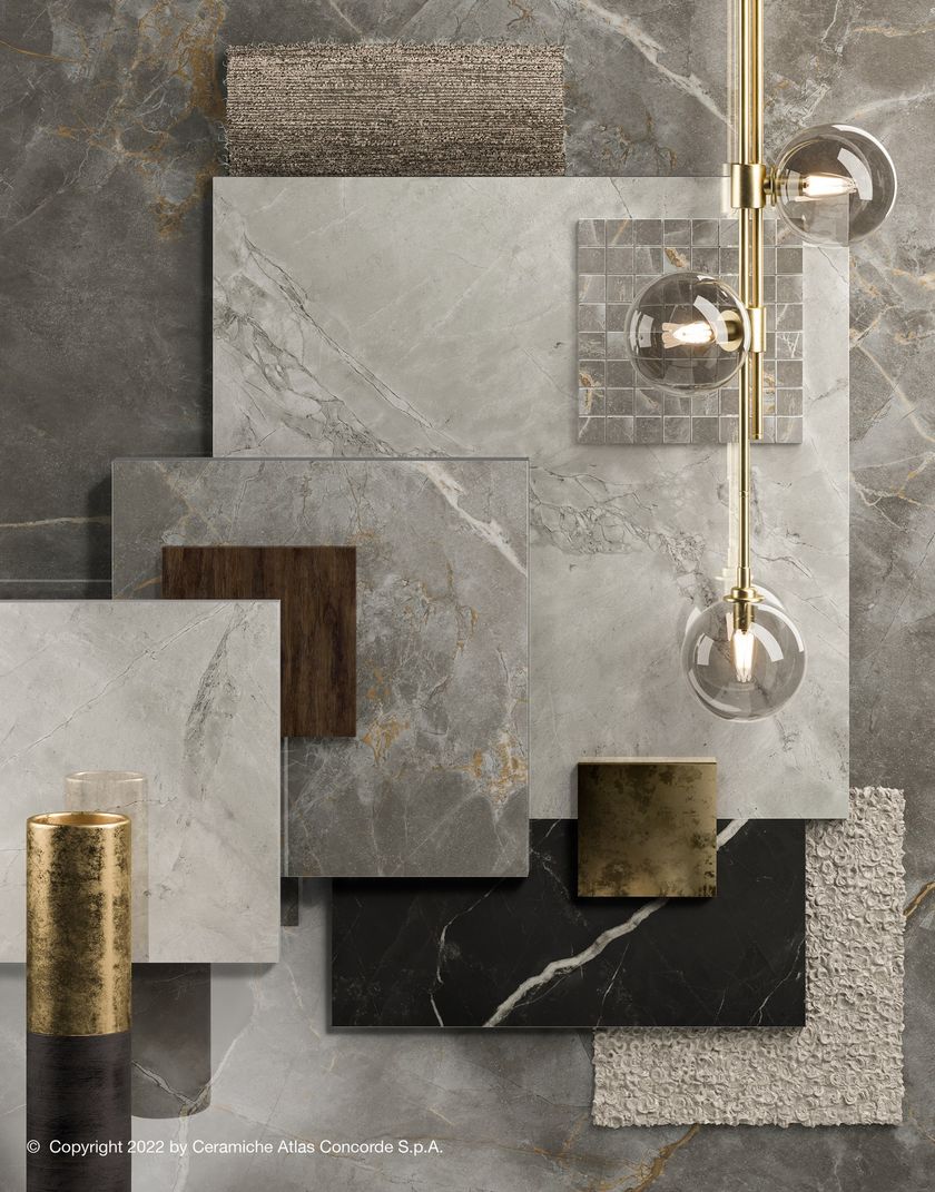 MARVEL X Porcelain stoneware outdoor floor tiles with marble effect By ...