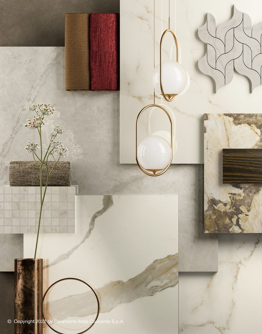 MARVEL X Porcelain stoneware outdoor floor tiles with marble effect By ...