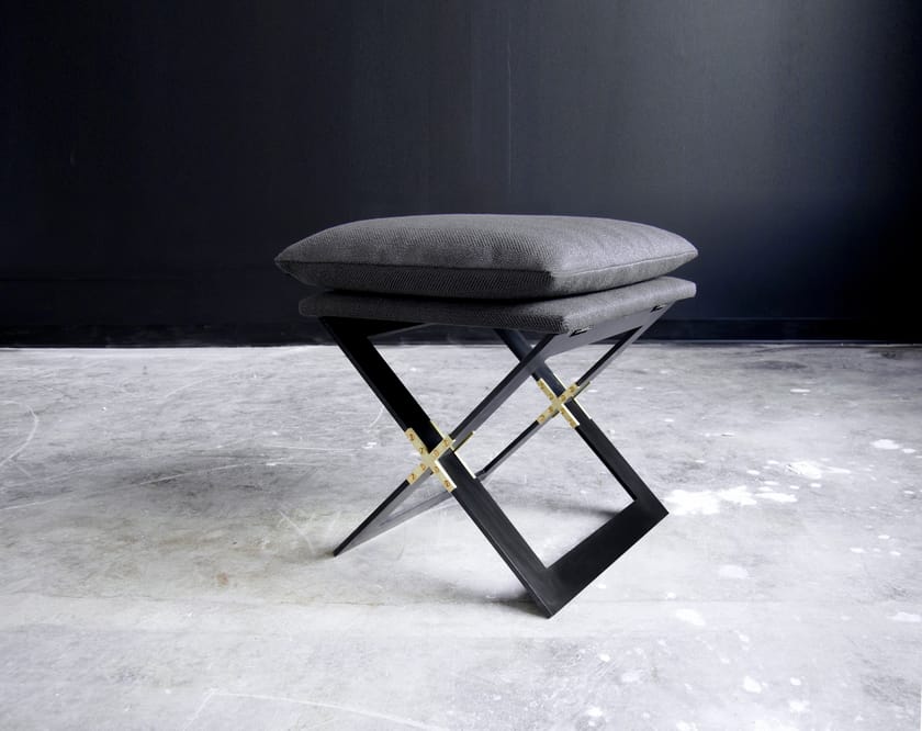 Folding stool with integrated cushion MARX By GABRIEL SCOTT