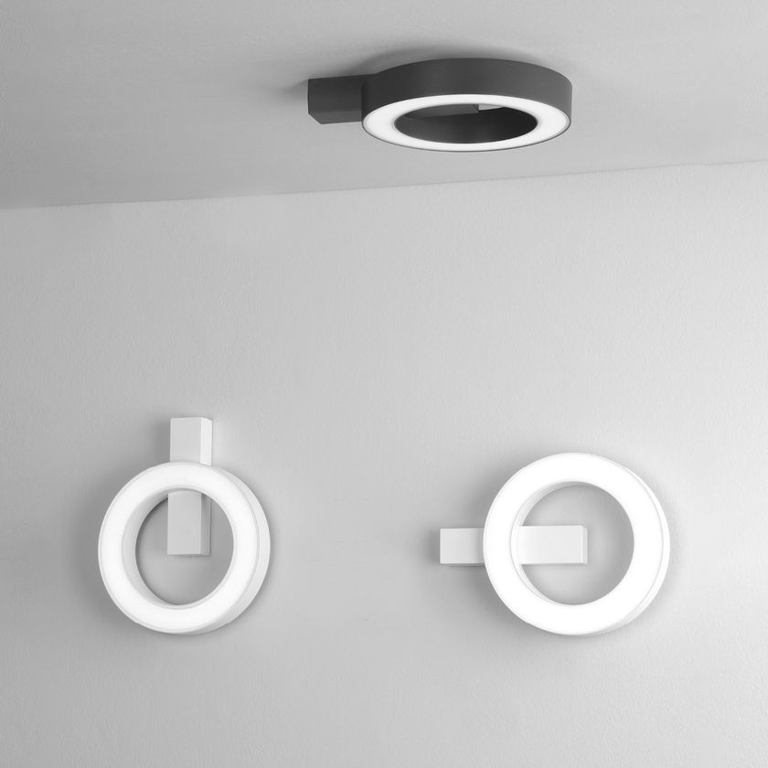 LED die cast aluminium wall lamp MASK+ ROUND By PERFORMANCE iN LIGHTING ...