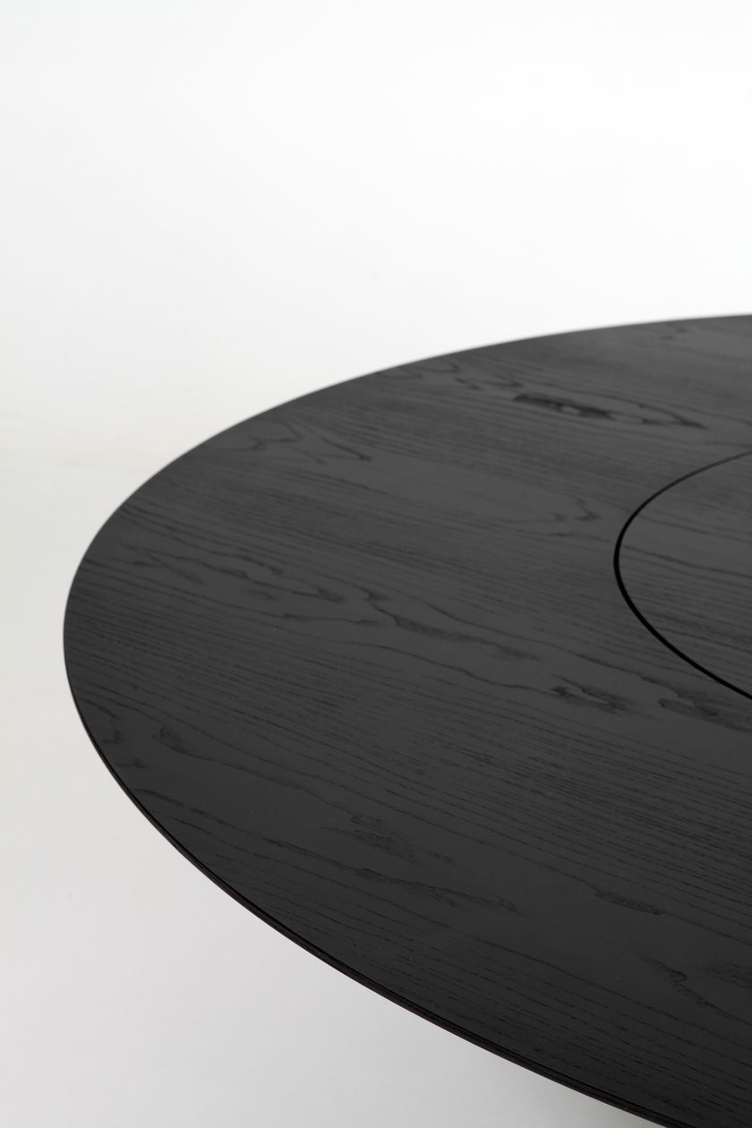 MATERIC Round dining table with Lazy Susan By Porro | design Piero Lissoni