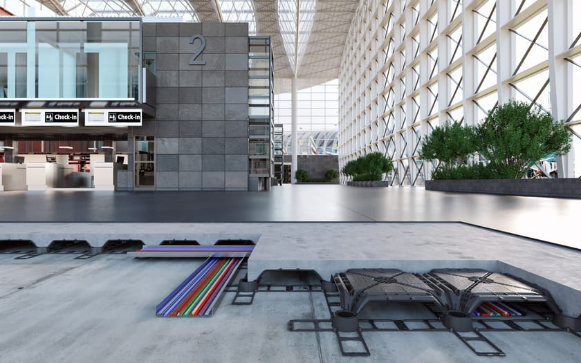 Formworks for floating floors in polypropylene MATRIX By Geoplast