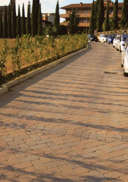 OUTDOOR ANTIQUED FLOOR TILES Vehicular concrete paving block By Macevi