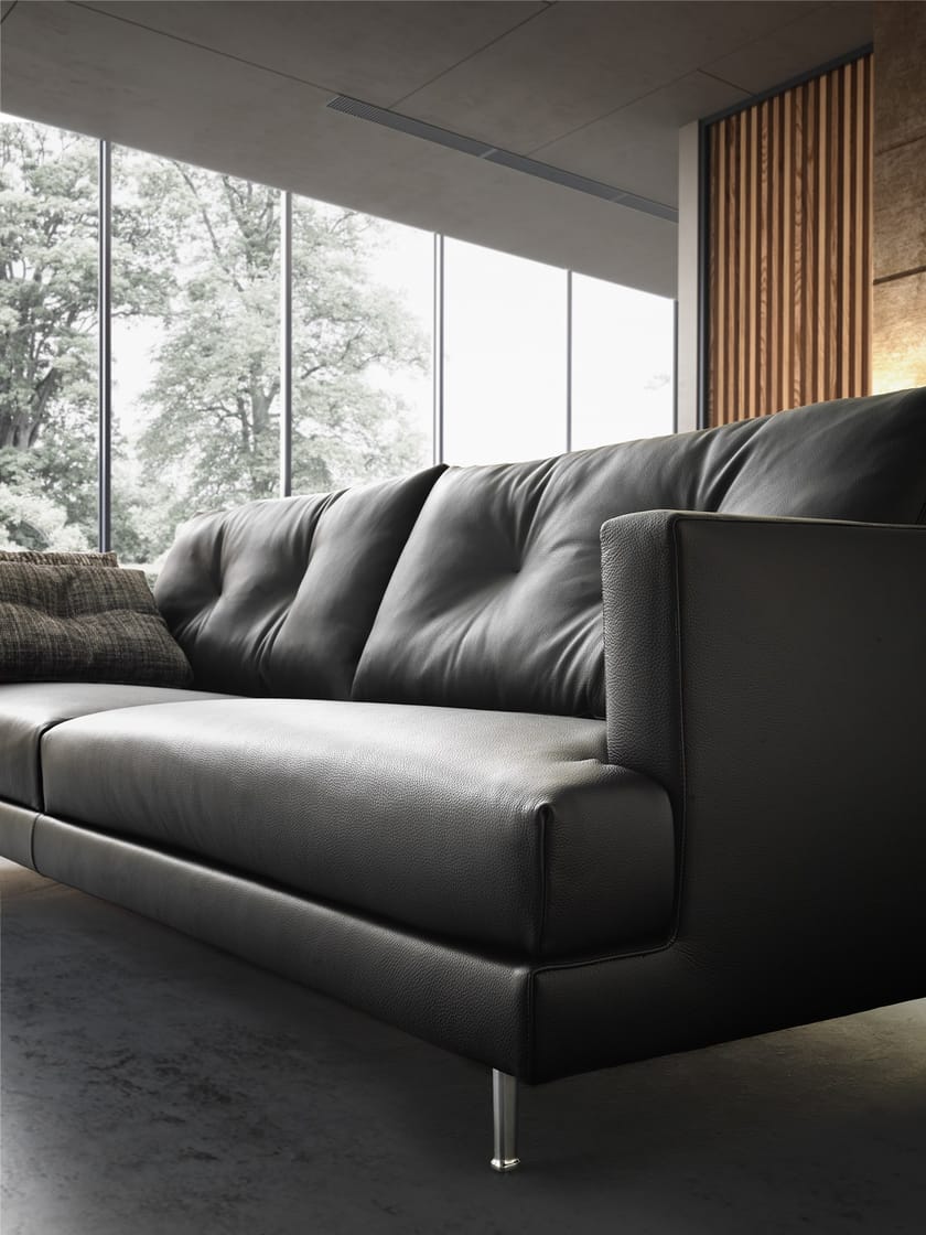 MAXIME | Sofa Leather sofa By VALENTINI