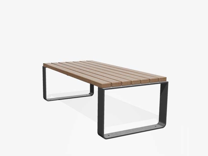 MAYFIELD | Steel and wood table for public areas By miramondo